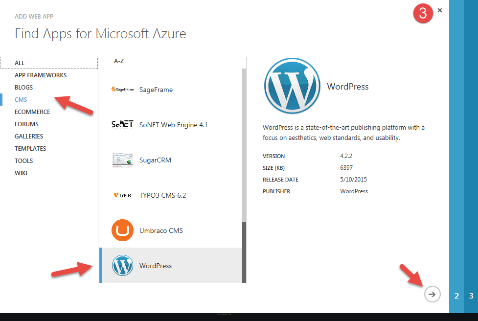 7 pasos fáciles y rápidos para instalar WordPress en Microsoft Azure - Recurso Wordpress