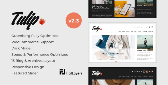 Descargar: Tulip - Tema Responsivo de WordPress para Blog - Recurso Wordpress