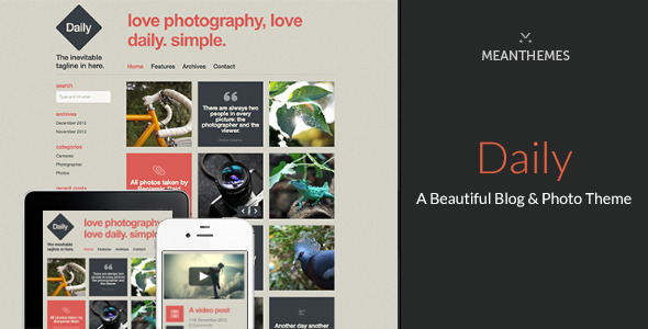 Descargar: Daily - Un hermoso tema de WordPress para blogs y fotos ...