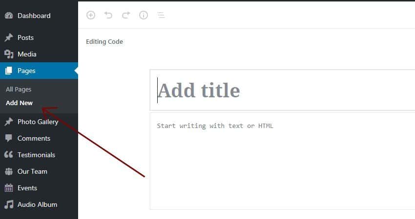 How to create a new page in WordPress jpg Recursos Wordpress