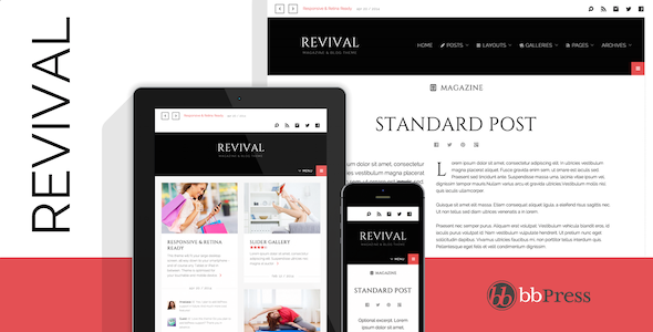 Descargar: Revival - Tema moderno de WordPress para revistas y blogs - Recurso Wordpress