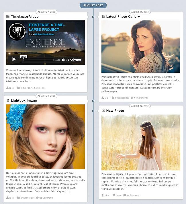 10 temas de WordPress estilo línea de tiempo de Facebook para probar en ...