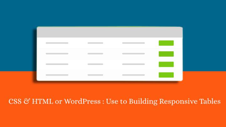 Úselo para crear tablas receptivas - Recurso Wordpress