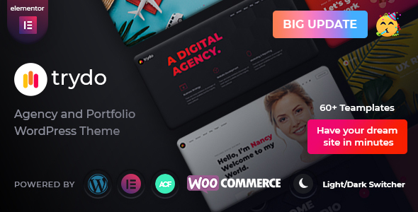 Descargar: Trydo - Tema para agencias y portafolios - Recurso Wordpress