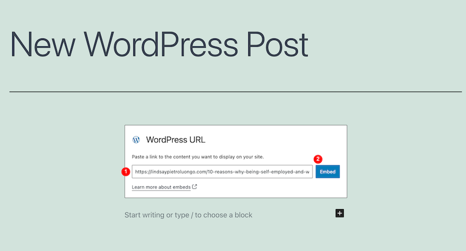 Cómo usar el bloque de inserción de WordPress - Recurso Wordpress