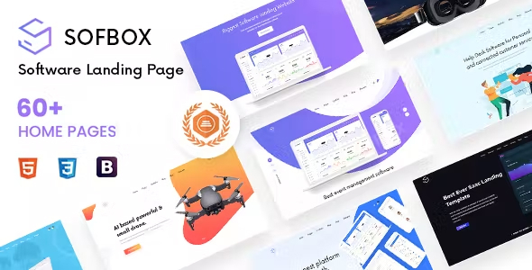 Descargar: Sofbox - Plantilla HTML5 sensible al software - Recurso Wordpress