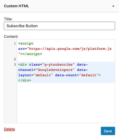 ¿Cómo agrego un botón de suscripción de YouTube a uno de sus sitios web ...