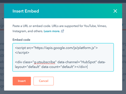¿Cómo agrego un botón de suscripción de YouTube a uno de sus sitios web ...