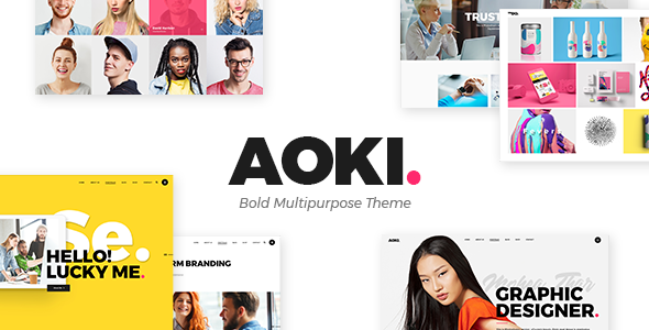 Descargar: Aoki - Tema de la agencia de diseño creativo - Recurso Wordpress