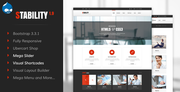 Descargar: Estabilidad - Responsive Drupal 7 Ubercart Theme - Recurso Wordpress