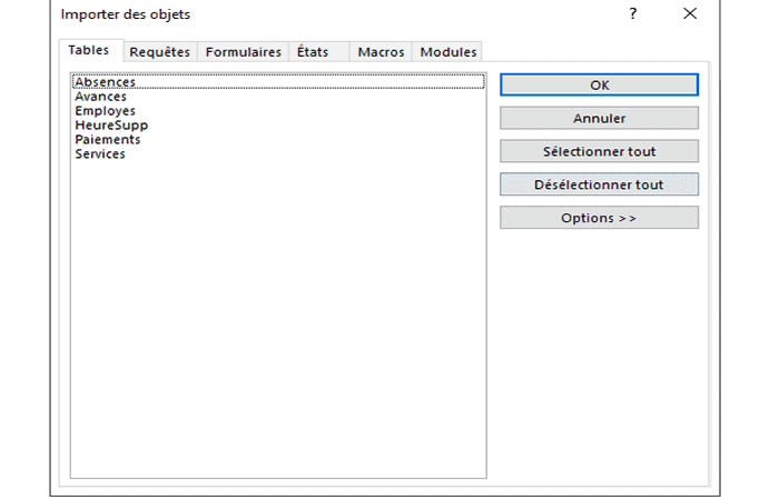 Cómo crear una tabla de acceso - Recurso Wordpress