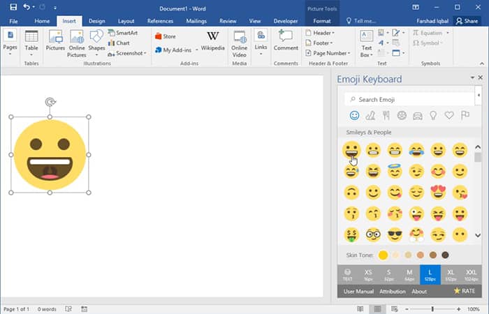 Cómo insertar emoticonos en Word. 6 métodos simples - Recurso Wordpress