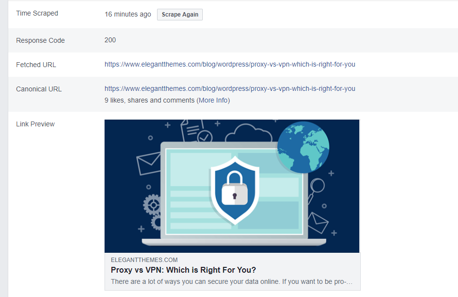 ¿Cómo usar el depurador OpenGraph de Facebook para corregir errores comunes? - Recurso Wordpress