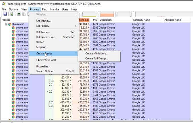 Cómo usar Process Monitor y Process Explorer - Recurso Wordpress