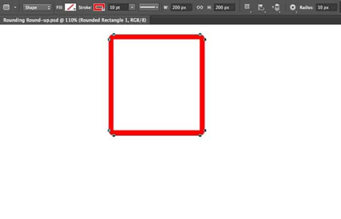 Cómo crear un rectángulo con bordes redondeados en Photoshop - Recurso Wordpress