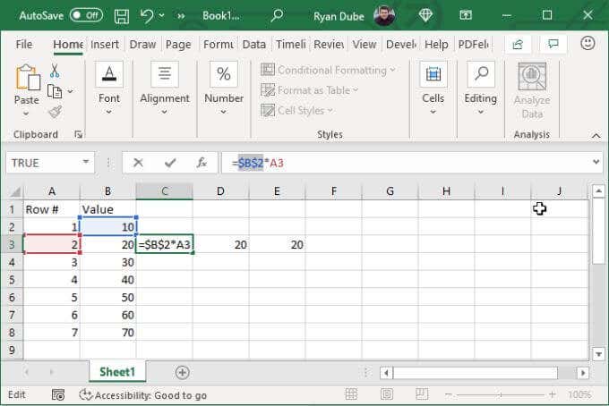 Cómo usar referencias absolutas en Excel - Recurso Wordpress