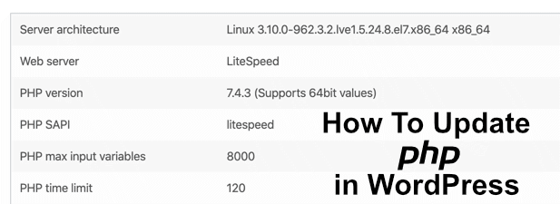 Cómo actualizar PHP en WordPress - Recurso Wordpress