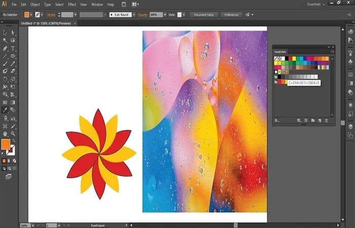 Cómo Utilizar La Herramienta Cuentagotas En Illustrator 2022 - Recurso Wordpress
