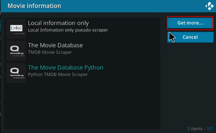 Cómo agregar IMDB en Kodi en Windows 10 - Recurso Wordpress