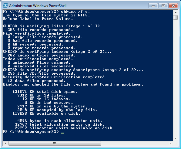 Pruebe y corrija errores en sus unidades con Check Disk (chkdsk) en ...