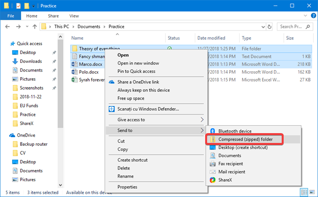 Cómo crear un archivo ZIP en Windows (con herramientas integradas ...