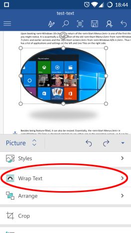 Cómo agregar y editar imágenes y formas, en Microsoft Word para Android - Recurso Wordpress