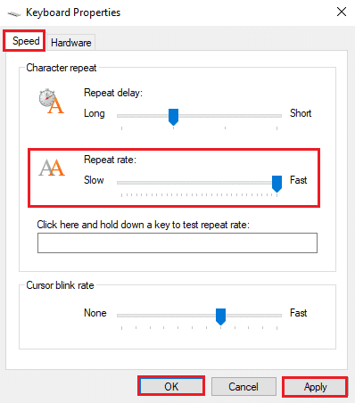 Arreglar el retraso de entrada del teclado en Windows 10 [SOLUCIONADO] - Recurso Wordpress