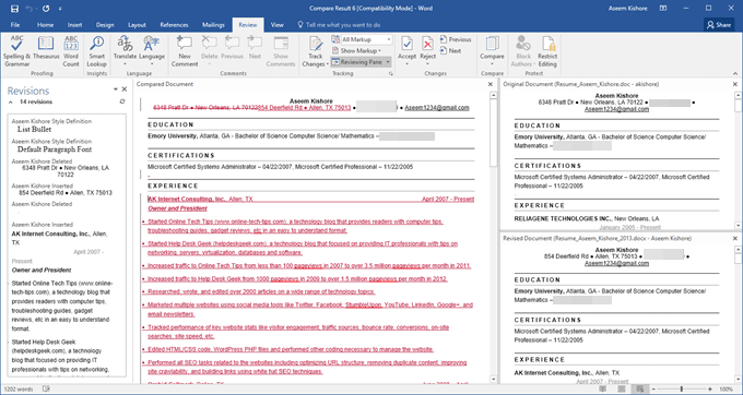 Cómo usar Comparar y Combinar Documentos en Word - Recurso Wordpress