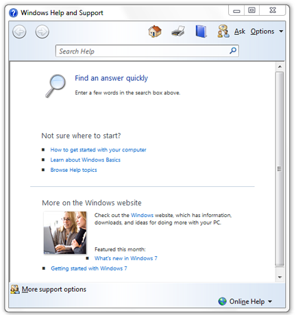 Cómo obtener ayuda con la aplicación de ayuda y soporte técnico de ...