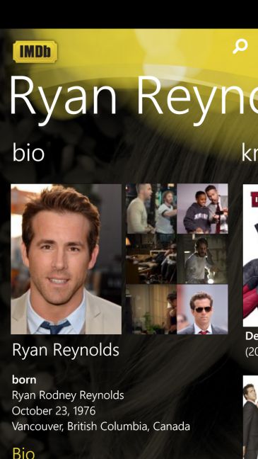 6 cosas que puede hacer con la aplicación IMDb para Windows Phone y Windows 10 Mobile - Recurso ...