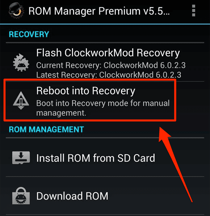 Cómo usar ClockworkMod Recovery en Android - Recurso Wordpress