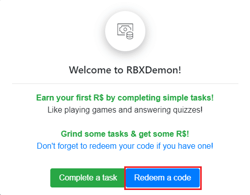 Lista de códigos promocionales RBX Demon para Robux - Recurso Wordpress