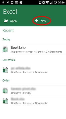 Cómo crear y guardar una hoja de cálculo de Excel en Microsoft Office para Android - Recurso ...