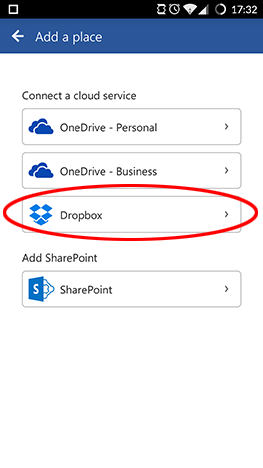 Cómo vincular su cuenta de Dropbox con las aplicaciones de Android de Microsoft Office - Recurso ...