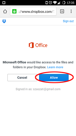 Cómo vincular su cuenta de Dropbox con las aplicaciones de Android de Microsoft Office - Recurso ...