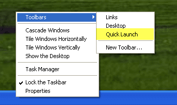 Cómo habilitar la barra de herramientas de inicio rápido en Windows XP ...