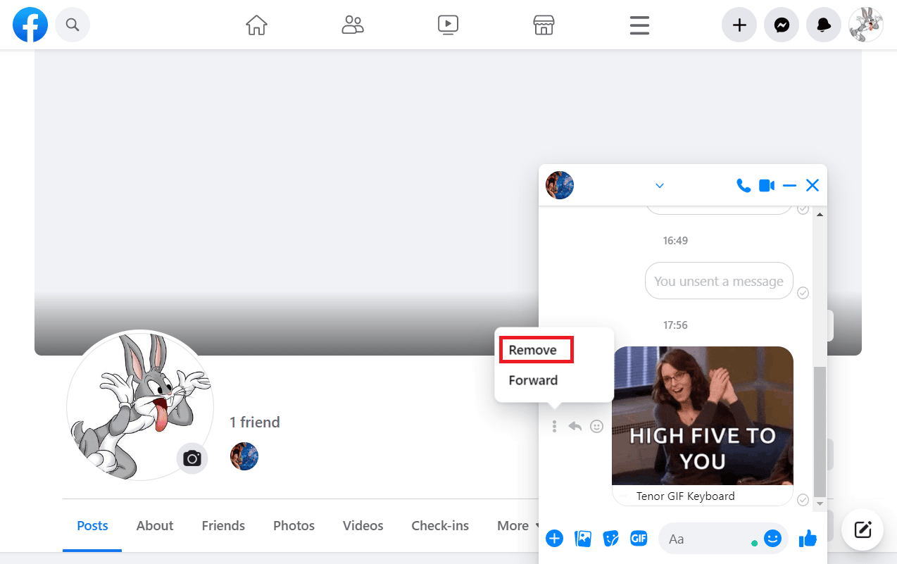 Cómo eliminar un GIF en un comentario de Facebook - Recurso Wordpress