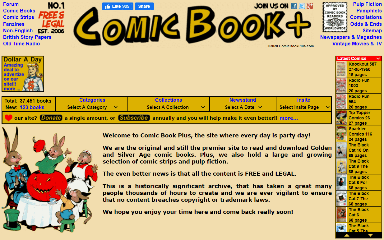 18 mejores sitios web para leer cómics en línea gratis - Recurso Wordpress