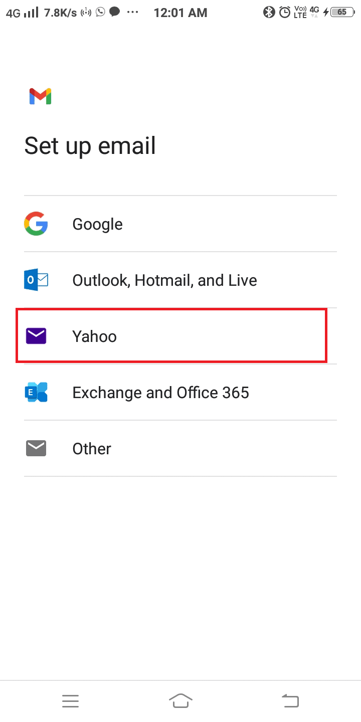 3 formas de agregar Yahoo Mail a Android - Recurso Wordpress
