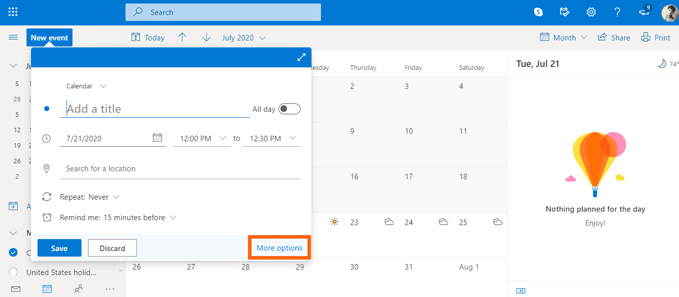 Cómo enviar una invitación de calendario en Outlook - Recurso Wordpress