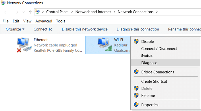 Reparar DHCP no está habilitado para WiFi en Windows 10 - Recurso Wordpress