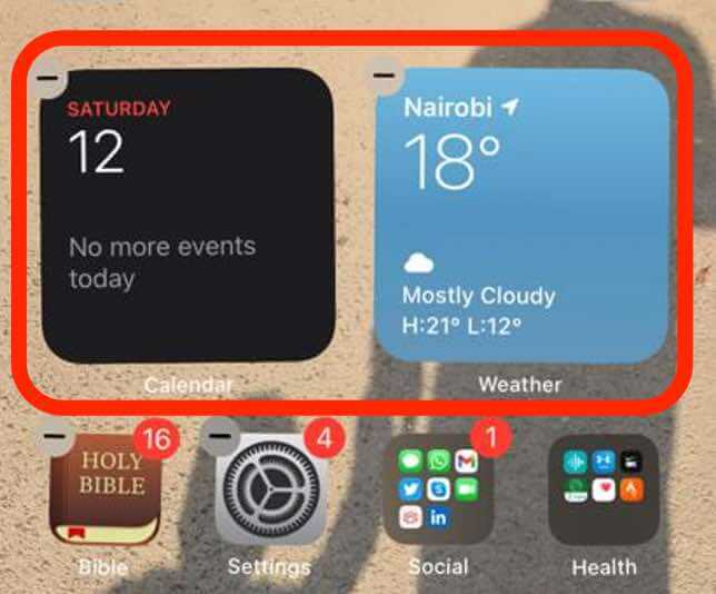 Cómo agregar widgets en Android y iPhone - Recurso Wordpress