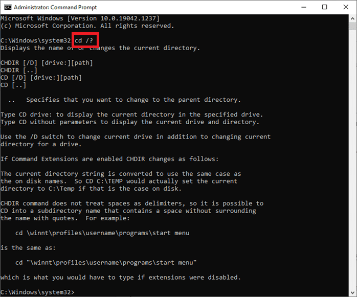 Cómo cambiar el directorio en CMD en Windows 10 - Recurso Wordpress