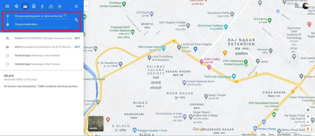 Cómo comprobar el tráfico en Google Maps - Recurso Wordpress