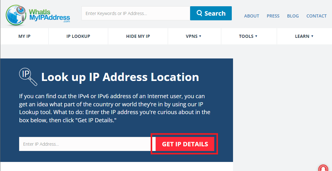 Cómo encontrar la ubicación exacta de alguien con la dirección IP - Recurso Wordpress