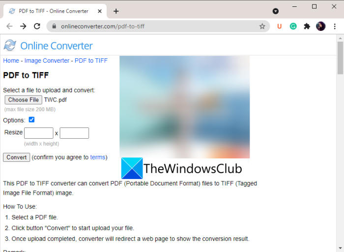 Cómo convertir un documento PDF a una imagen TIFF de varias páginas en ...