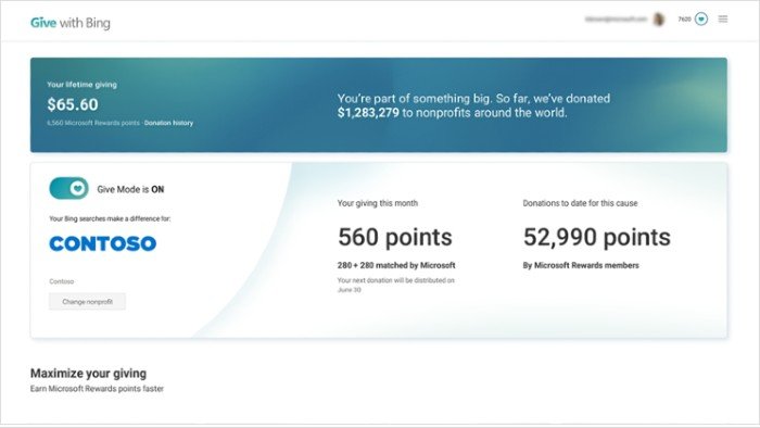 Cómo usar Microsoft Rewards y Give con Bing - Recurso Wordpress