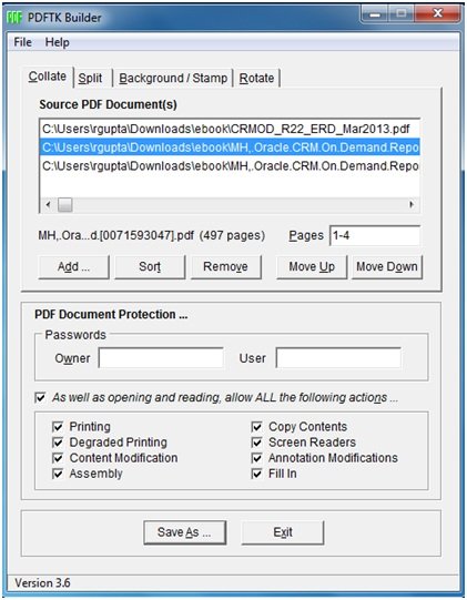 PDFTK Builder es un software gratuito para modificar y dividir archivos y documentos PDF ...