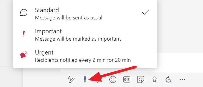 Cómo enviar mensajes urgentes o importantes en Microsoft Teams ...