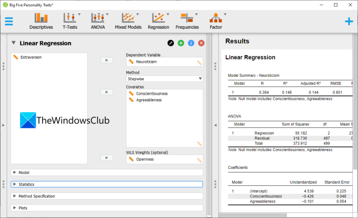 El mejor software gratuito de análisis estadístico para Windows 11/10 ...